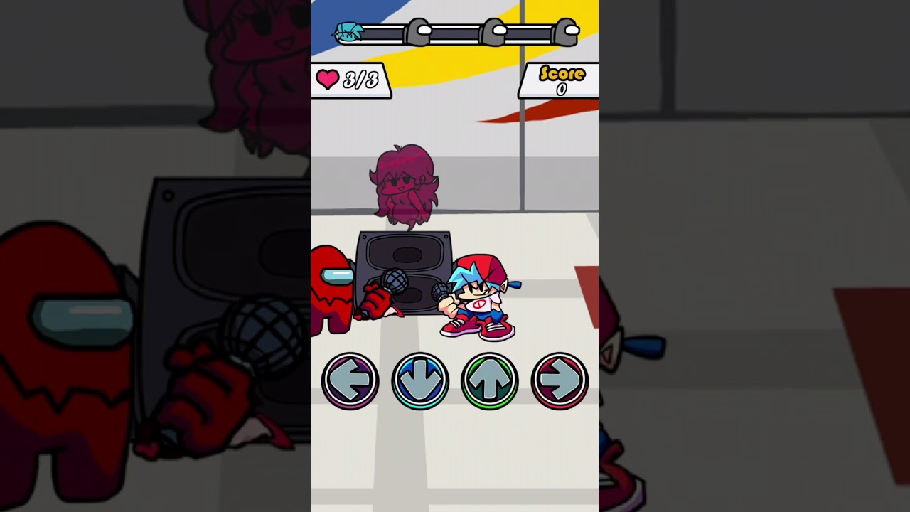 FNF VS AmongUs. Red AmongUs. FNF MOD. - YouTube