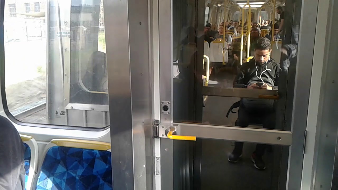 New comeng train gangway door - YouTube