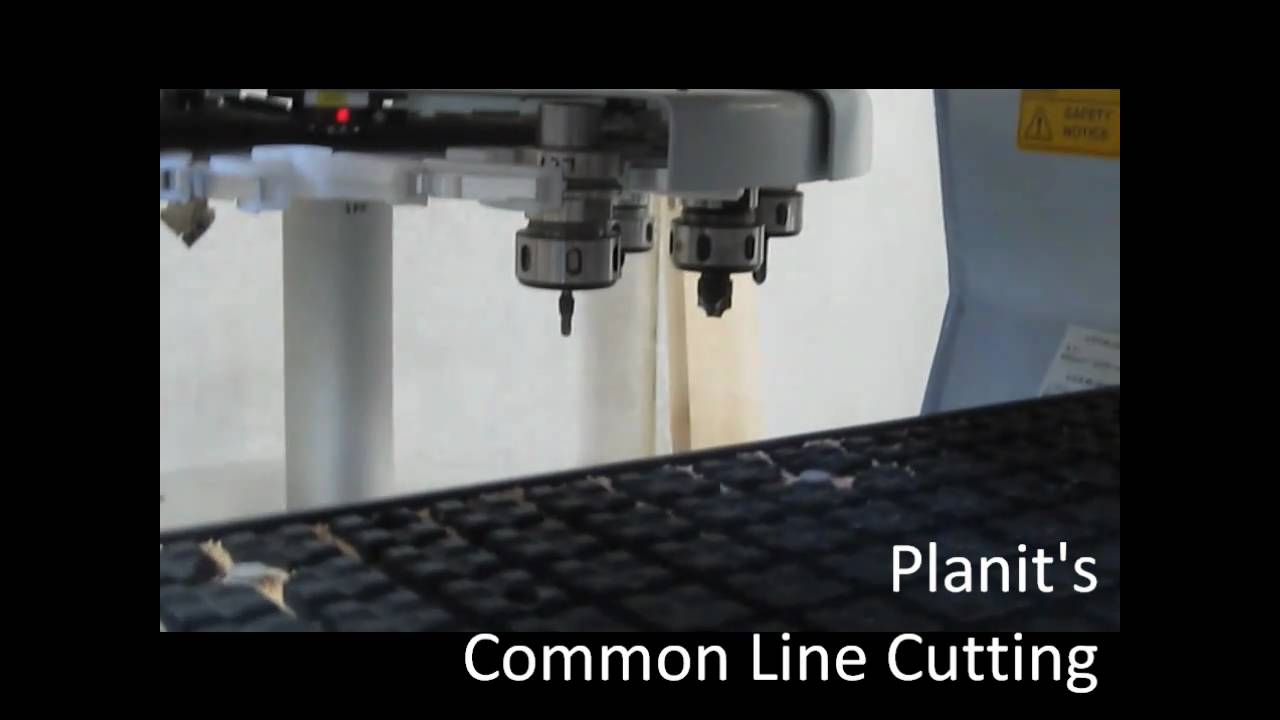 Common Line Cutting using Planit's Nesting Technology - YouTube