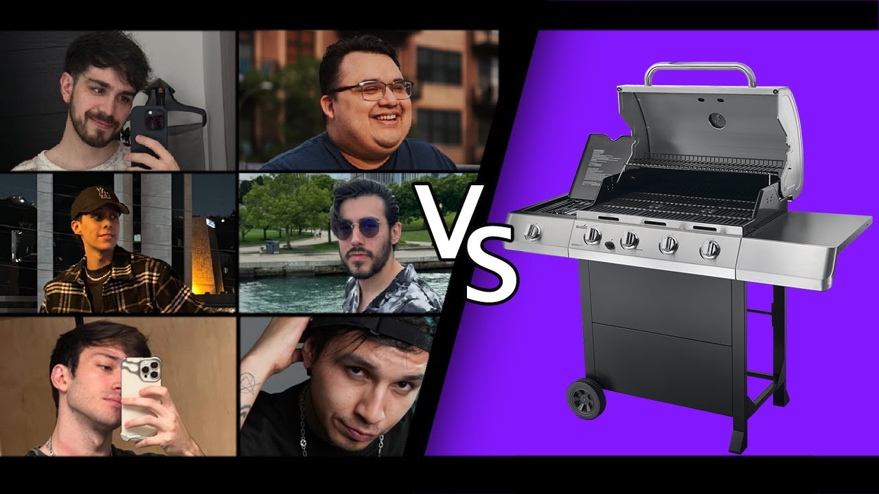 6 STREAMERS VS UN ASADOR - YouTube