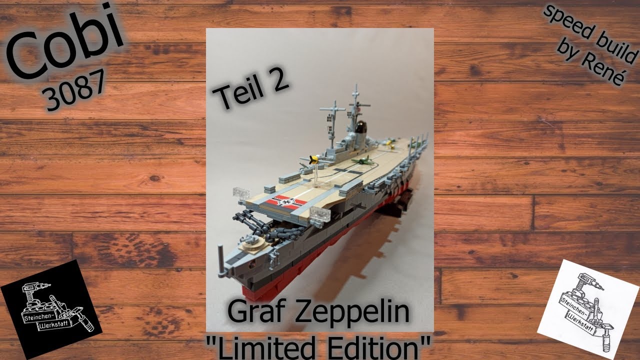 Größtes Cobi Modell Teil 2, der Deutscher Flugzeugträger Graf Zeppelin ...