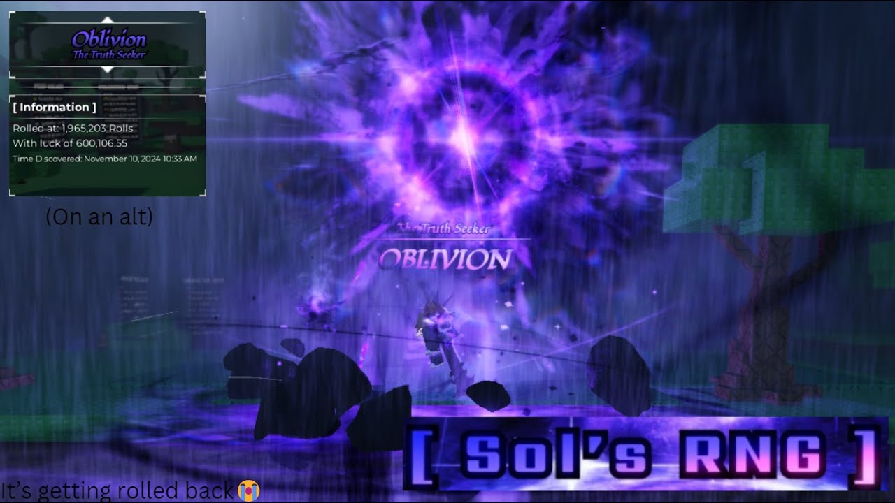 Oblivion Showcase in Sol's RNG - YouTube