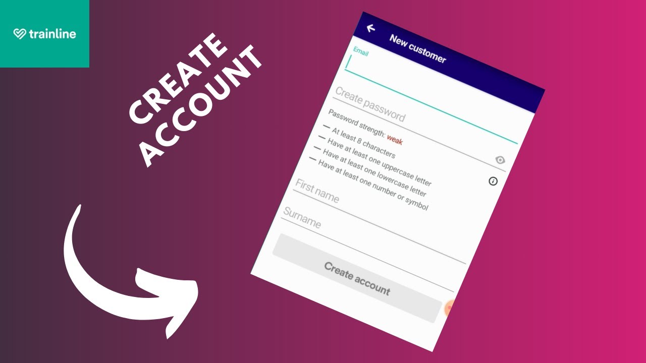 how to create trainline account - YouTube