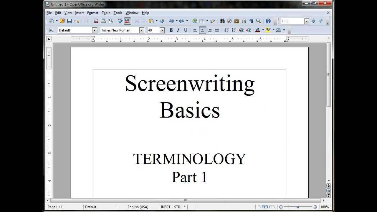 Screenwriting Basics - Terminology Part 1 - "Story" - YouTube