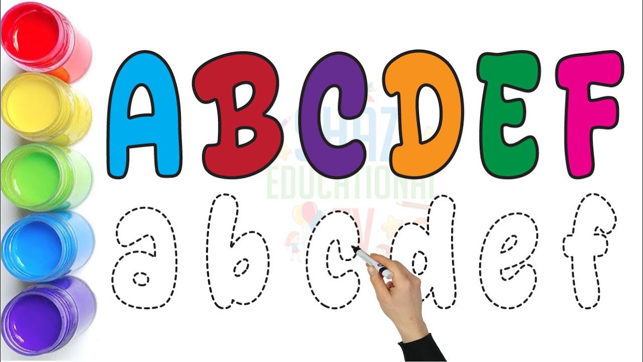 Learn to Write Your ABCs! Tracing & Coloring - YouTube