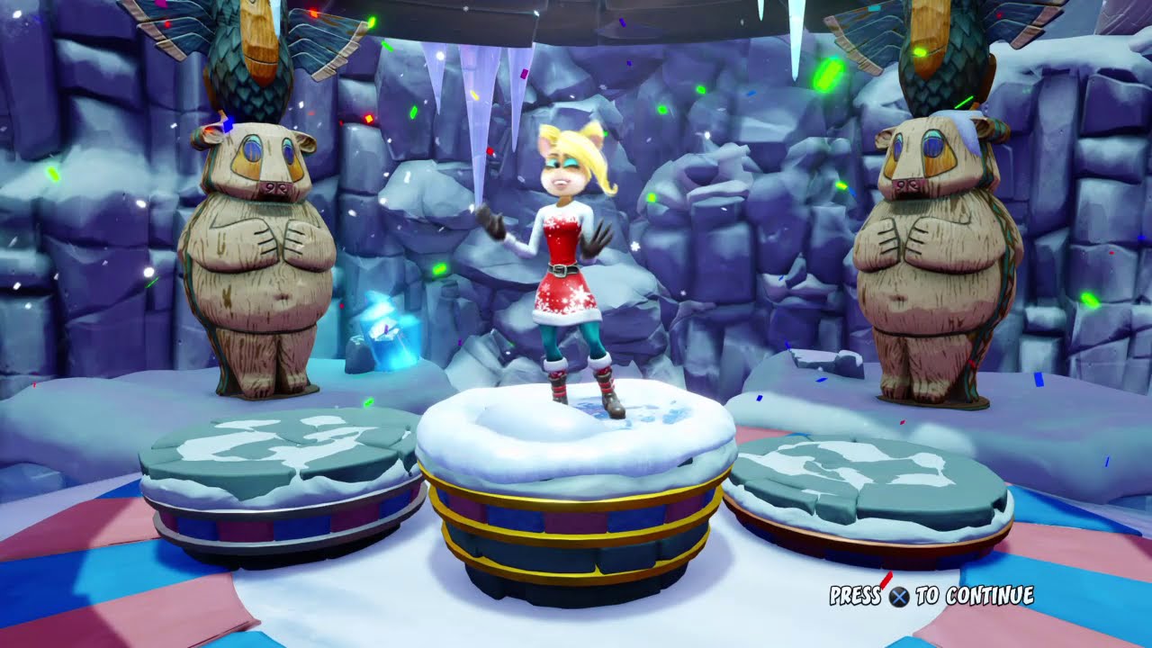 Crash Team Racing Nitro-Fueled (PS4) Winter Tawna Winning Animation ...