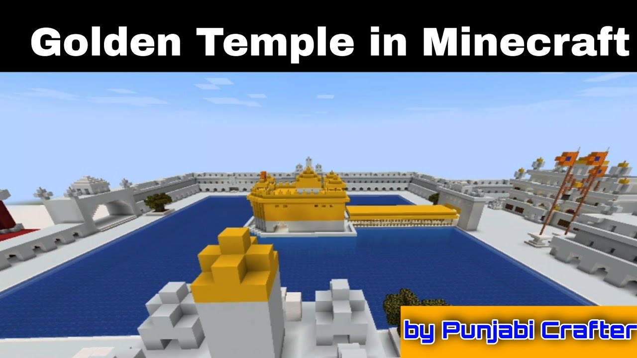 Golden Temple in Minecraft •|• by Punjabi Crafter - YouTube