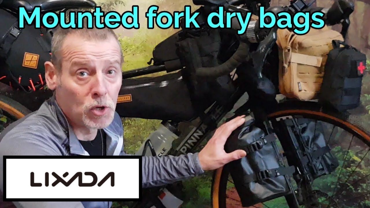 Lixada Bike Fork Bag 3L/7L Water Resistant Roll Top for carbon fibre ...