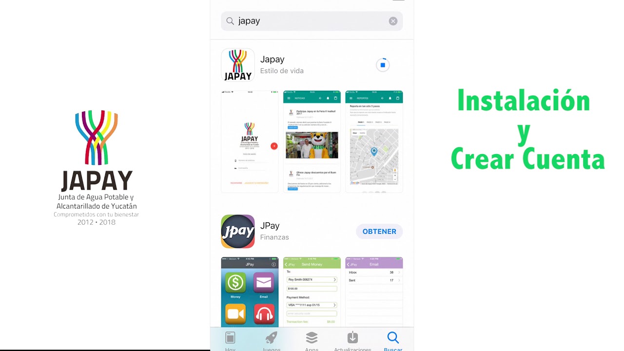 Instalar la App de JAPAY - YouTube