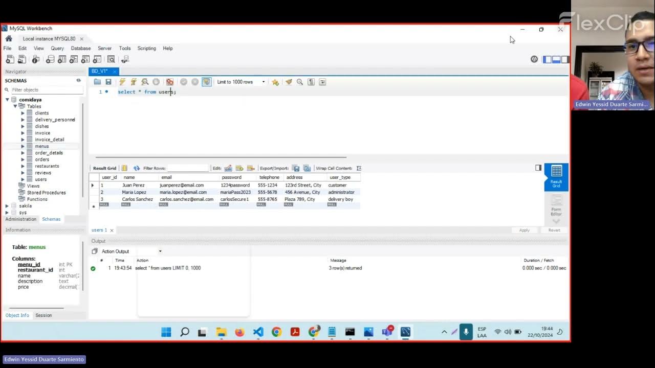 Comidaya Apirest - YouTube
