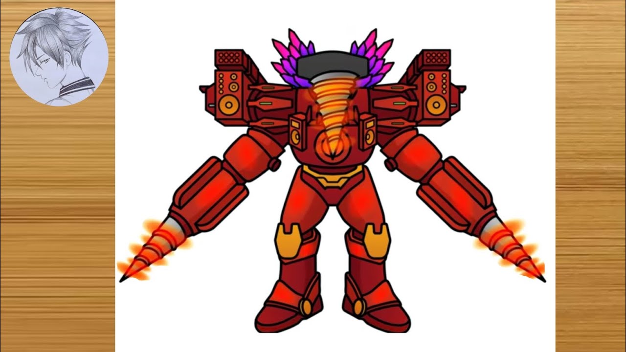 How to draw New Super Upgrade Titan Drillman l Skibidi toilet l easy ...