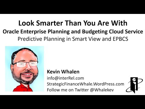Predictive Planning in Smart View and EPBCS - YouTube