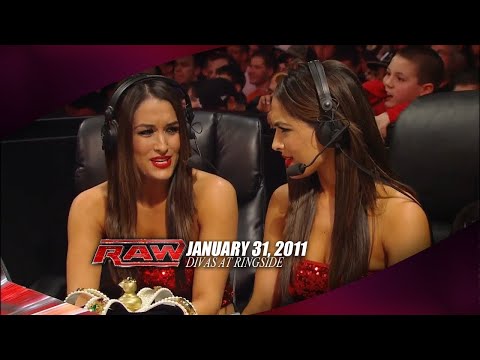 (SWWE): WWE RAW 01/31/11 - The Bella Twins & Gail Kim at Ringside