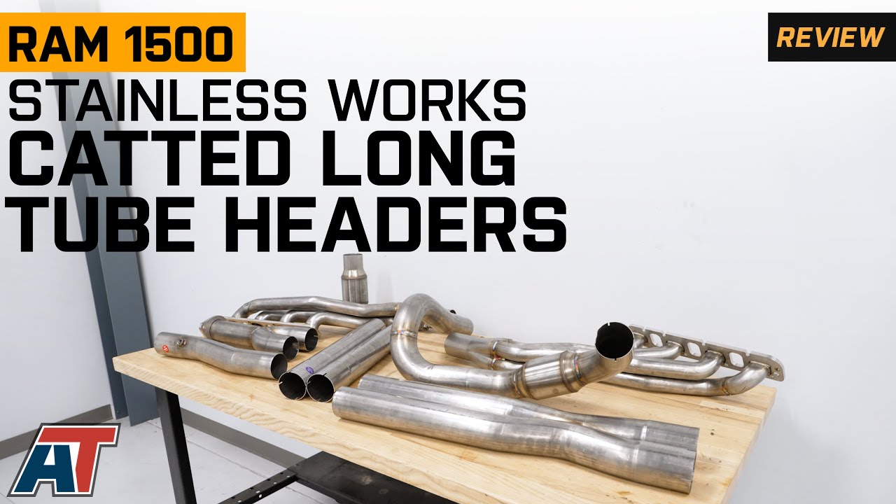 2019-2024 5.7L RAM 1500 Stainless Works 1-7/8-Inch Catted Long Tube ...