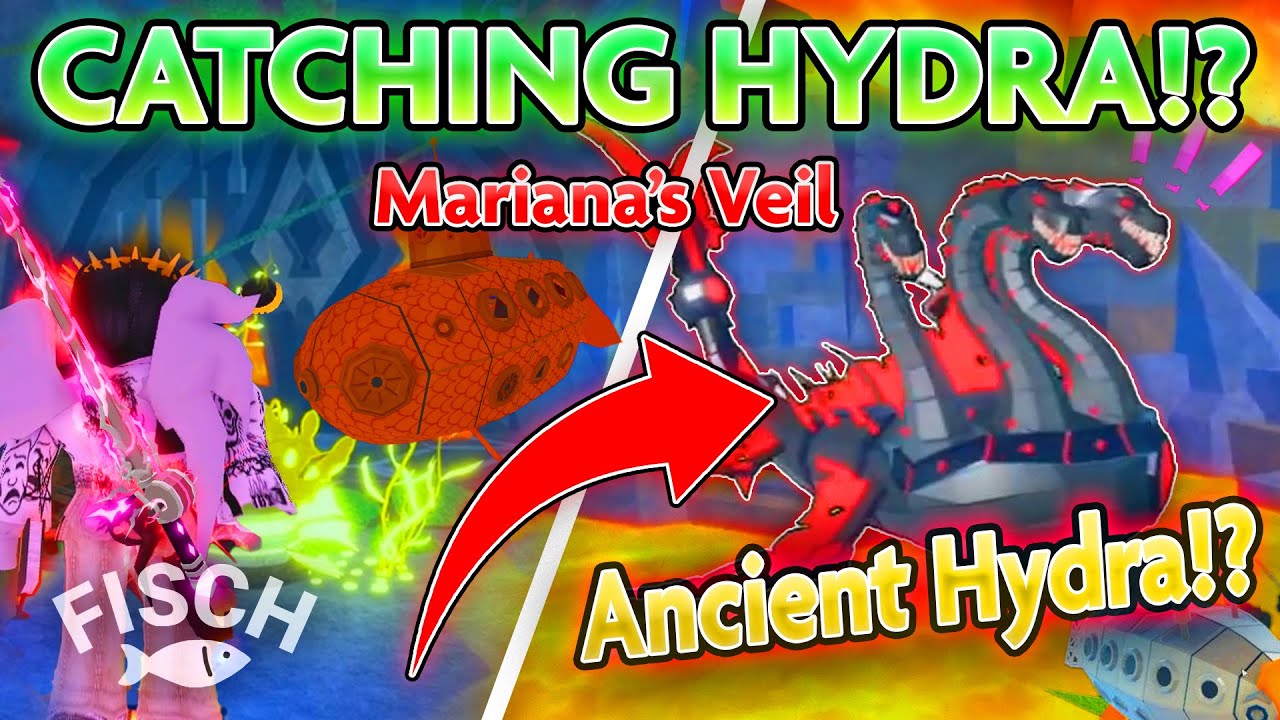 *CATCHING ANCIENT HYDRA!?* Mariana's VEIL UPDATE │Roblox FISCH UPDATE ...