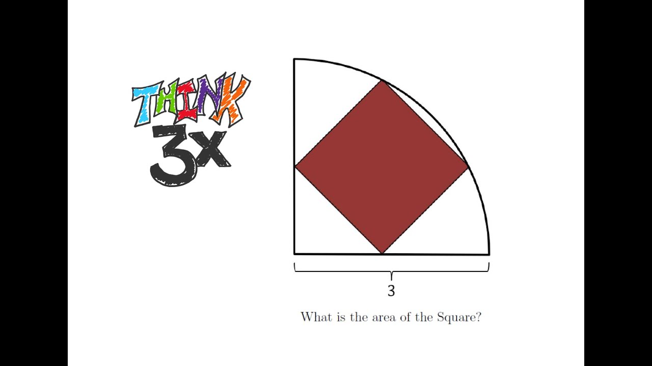 Geometry! What is the area of a square inscribed in a quarter circle ...