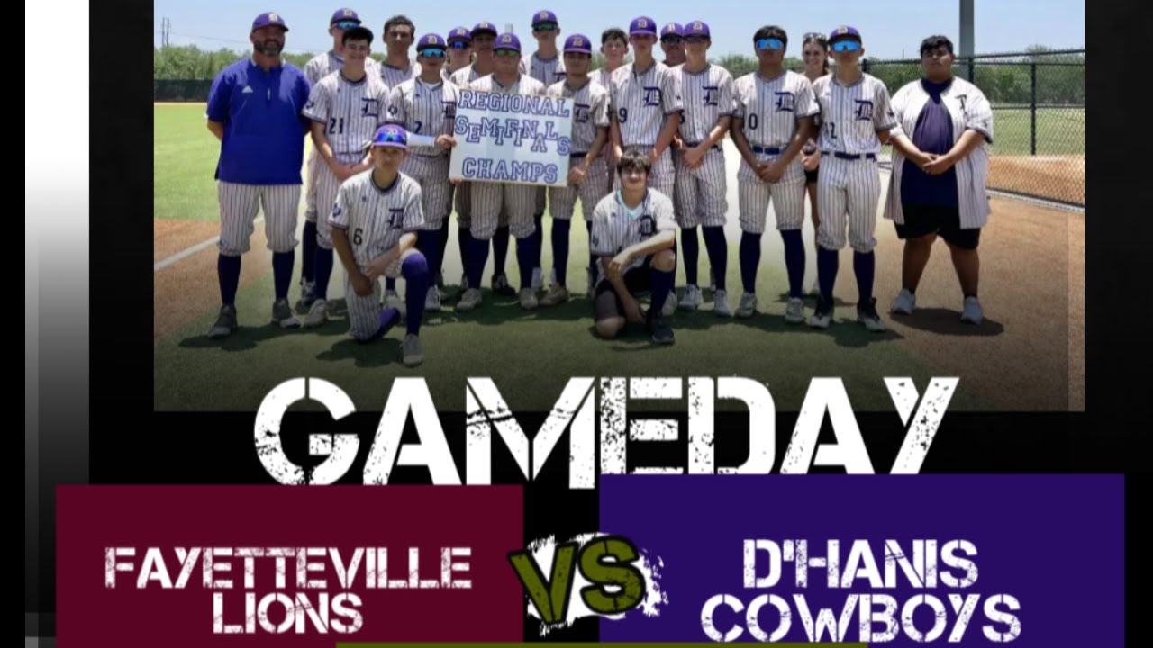 Class 1A Baseball Regional Final: D’Hanis Cowboys vs Fayetteville Lions ...
