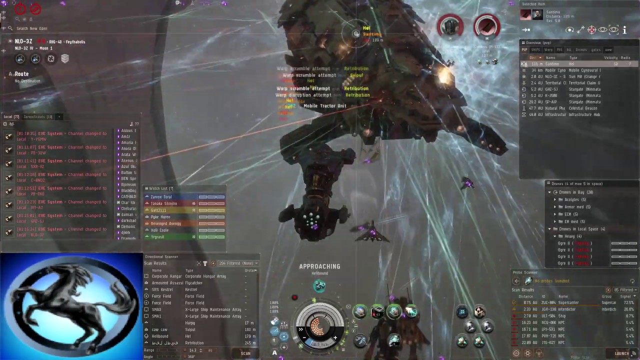 EvE Zarvox fleet VS Hel - YouTube