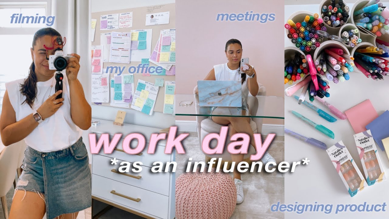 work day vlog: influencer things as a FULL TIME social media influencer ...