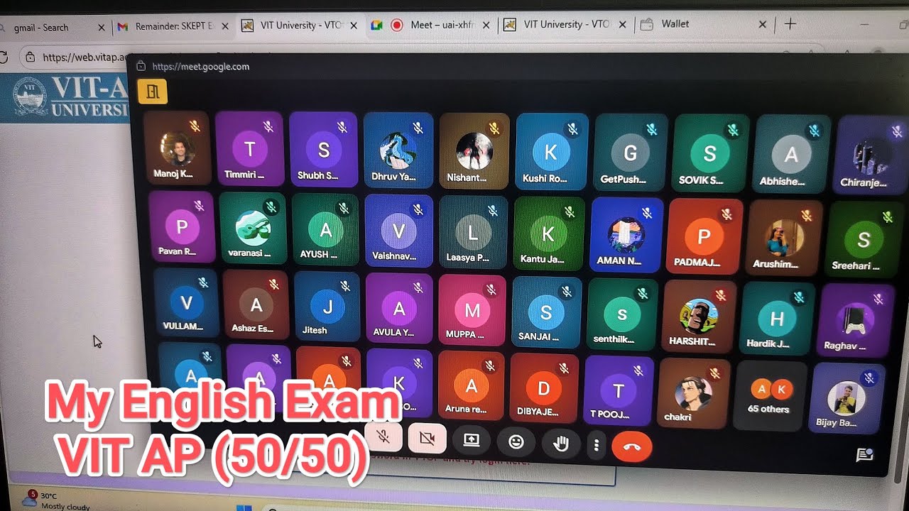 Scoring 50/50 in My English Exam at VIT AP! 🎉 - YouTube