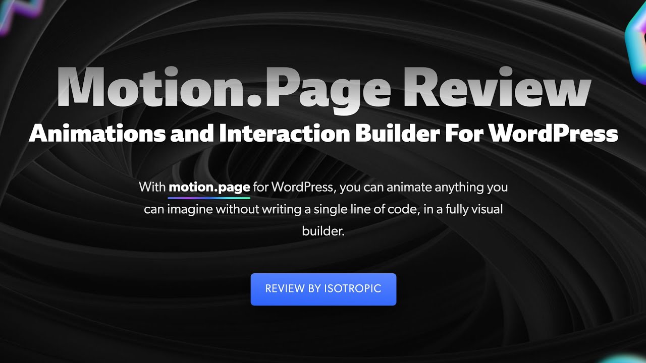 Motion.Page Review: Webflow-like Animation/Interaction Builder For ...