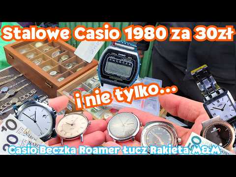 Casio z lat 80 za 30zł! Kultowy Diver Beczka z PRL! Znaleziska na giełdzie staroci nie tylko zegarki