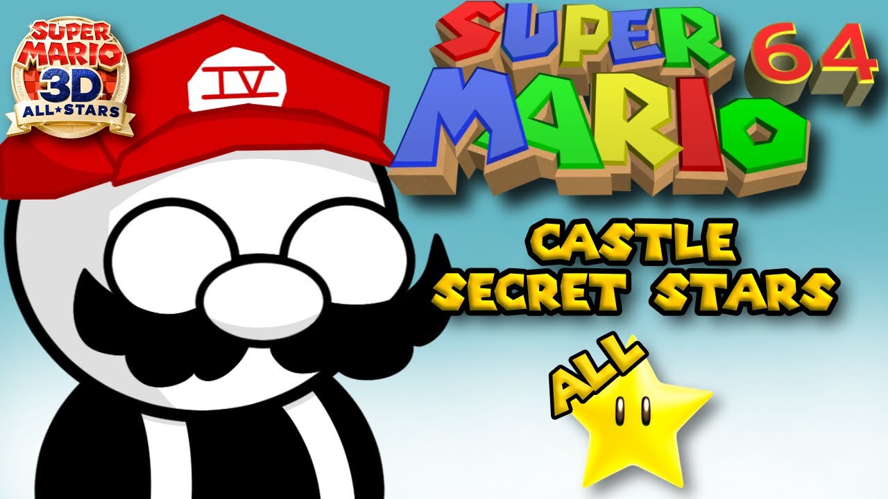 Super Mario 64 - All Castle Secret Stars Walkthrough [Super Mario 3D ...