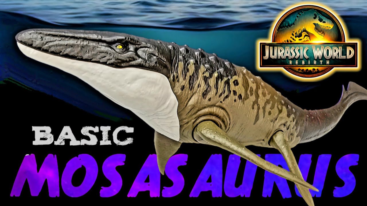 MOSASURUS! Mattel Jurassic World Rebirth Basic Mosasaurus Review ...