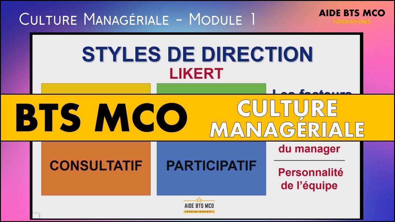 AIDE BTS MCO | Quels sont les 4 styles de direction selon LIKERT ...