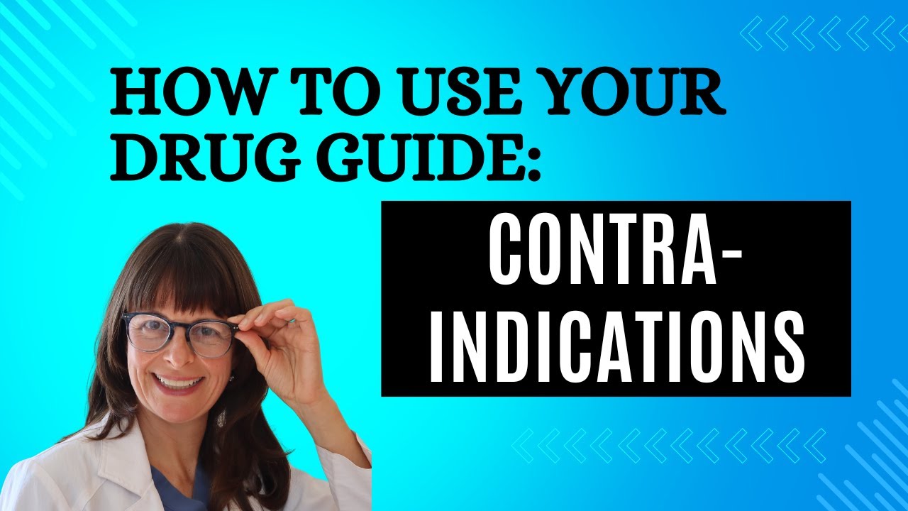 How to use your Drug Handbook Contraindications & Precautions - YouTube