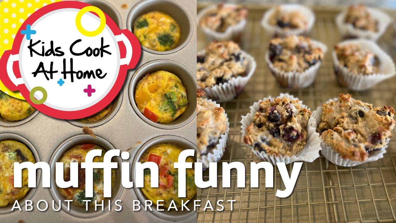 Muffin Funny about this Breakfast - Kids Cook at Home - YouTube