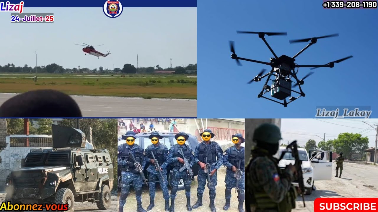 Anmwey, Helicopter a monte Kenskòf, Task Fòs Drone, Ekip Pye Sòl, izo ...