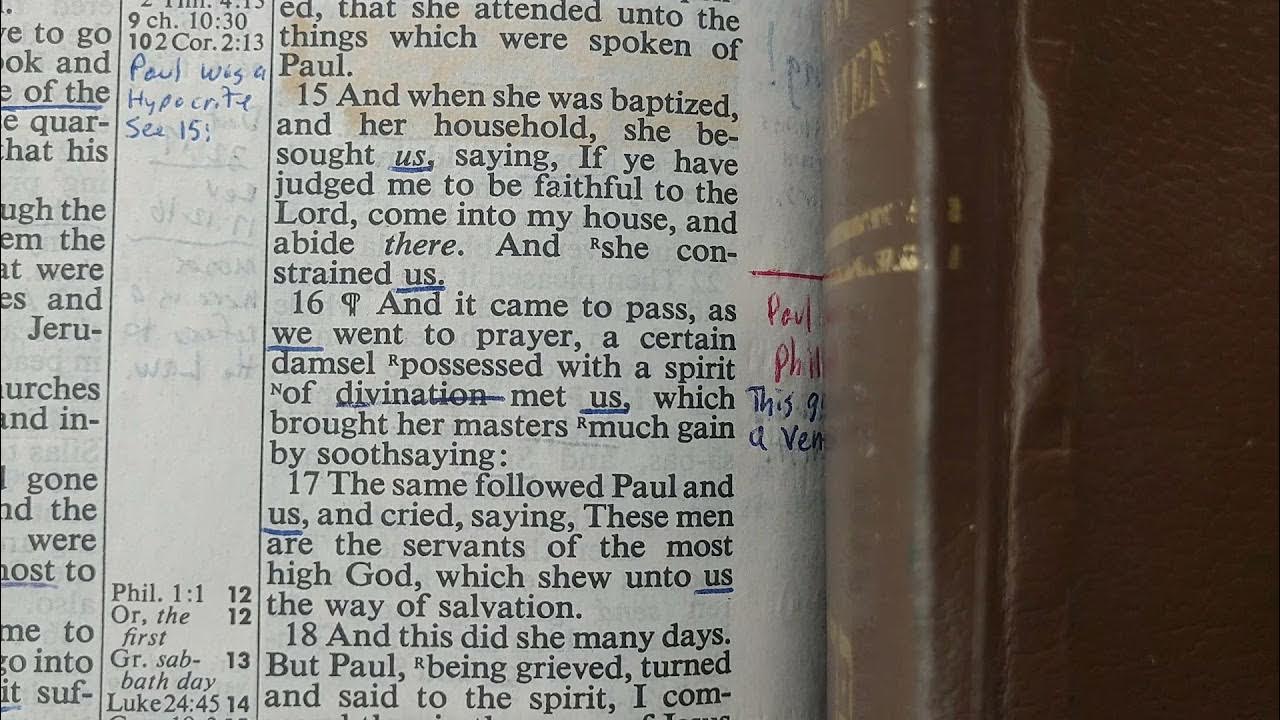 Acts 16:16. Possessed With A Spirit. - YouTube