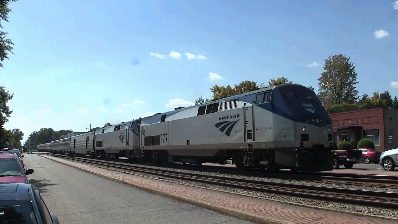 Amtrak Silver Star, train 92, Ashland, VA 9 18 15 - YouTube