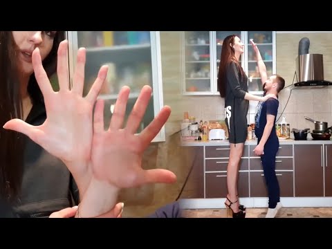 HER HANDS ARE BIGGER THAN YOURS! A GIANT WOMAN AMONG US