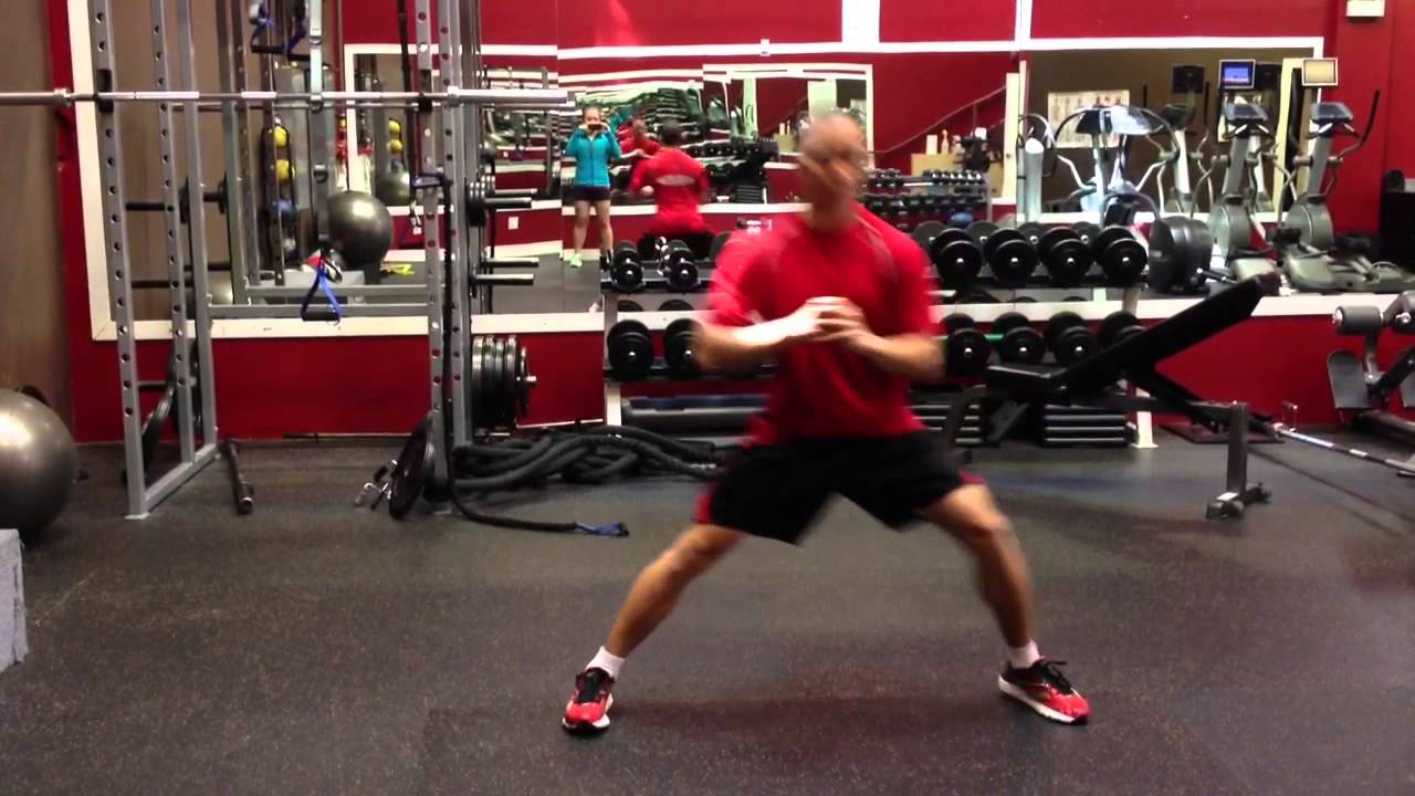 Alternating Side Lunges (bodyweight) - YouTube