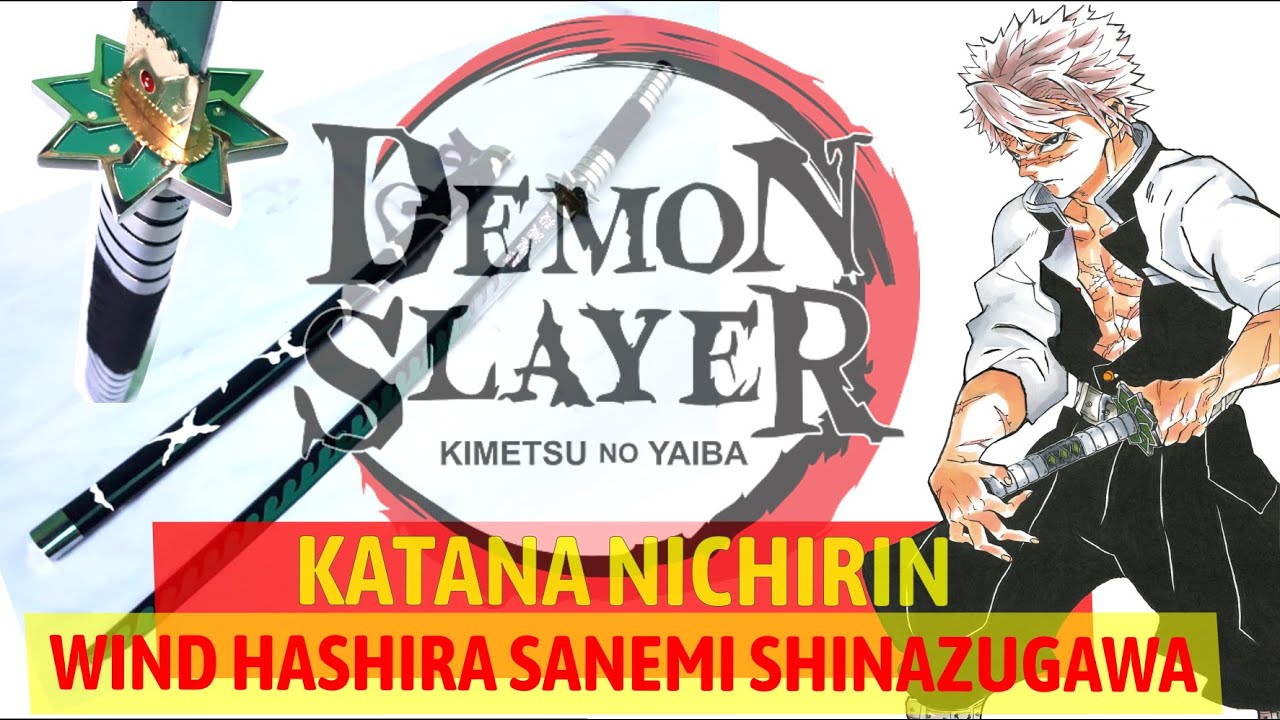 REVIEW KATANA WIND HASHIRA / PILAR ANGIN SANEMI SHINAZUGAWA KIMETSU NO ...