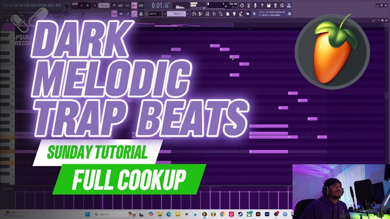 Dark Melodic Trap Production | Full FL Studio Tutorial - YouTube