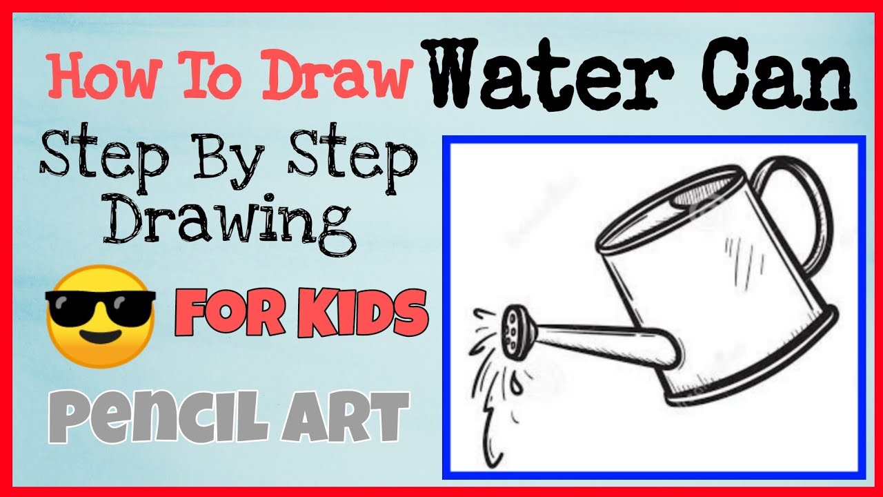 how to draw water can / water can drawing / water can drawing easy ...
