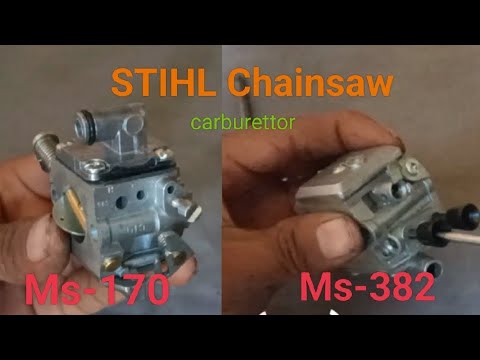 STIHL Chainsaw Carburetor Ms-382 & Ms-170 Best Adjustment Starting problem 💯 solved - YouTube