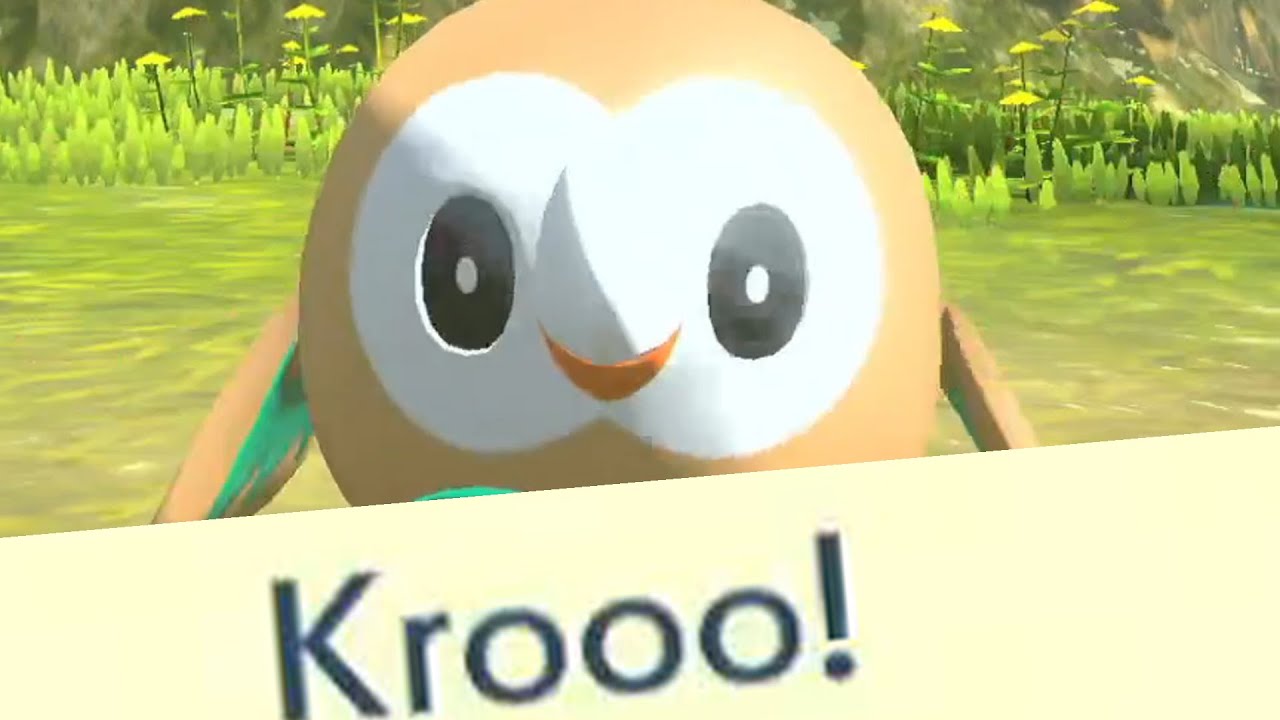 Rowlet Being Cute for 1 minute and 33 seconds - YouTube