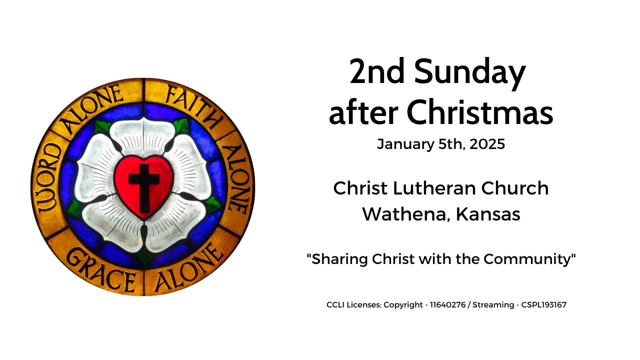 The Second Sunday after Christmas - January 5, 2025 - YouTube