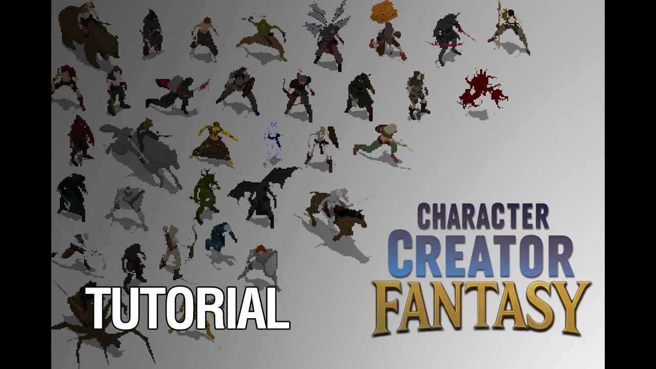 Character creator 2D Fantasy tutorial - YouTube