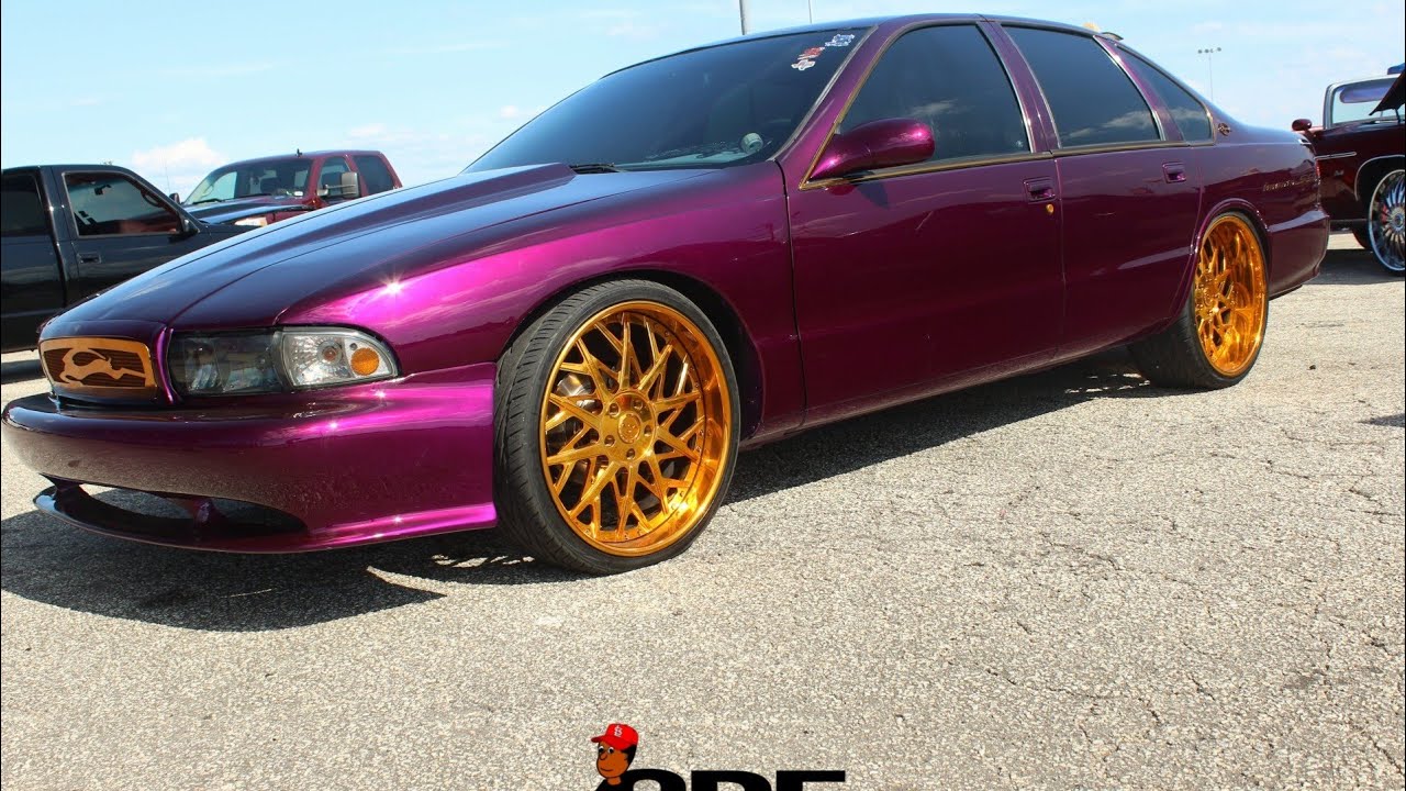 Candy Purple Impala SS on All Gold Forgiato Blocco 24s - YouTube