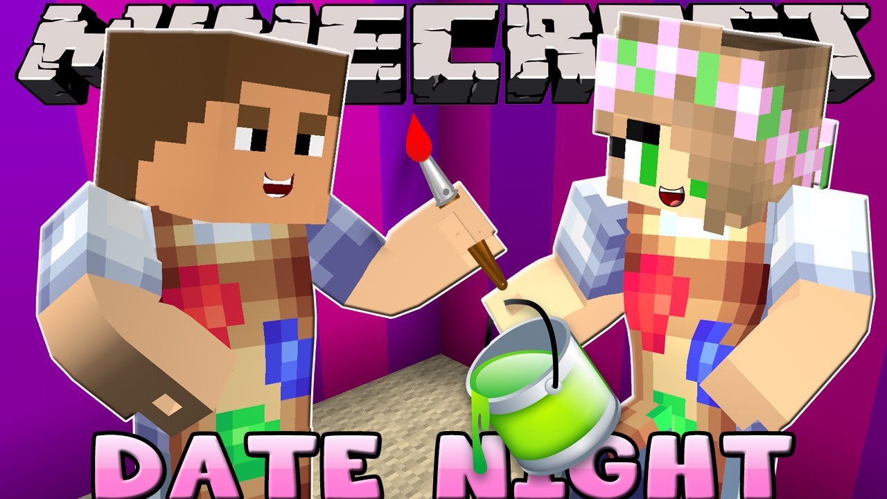 Minecraft - DATE NIGHT: MOVING INTO DONNYS CASTLE! - YouTube