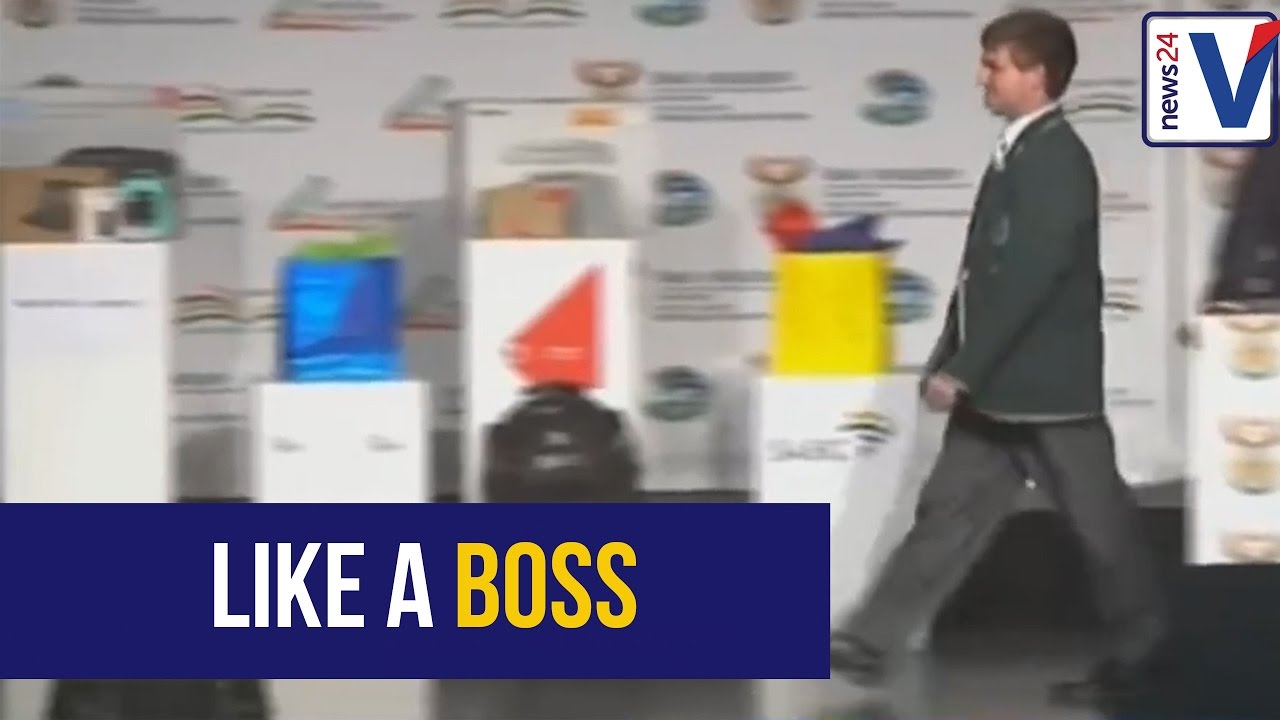 Watch the walk that made top matriculant Conrad Strydom a viral ...