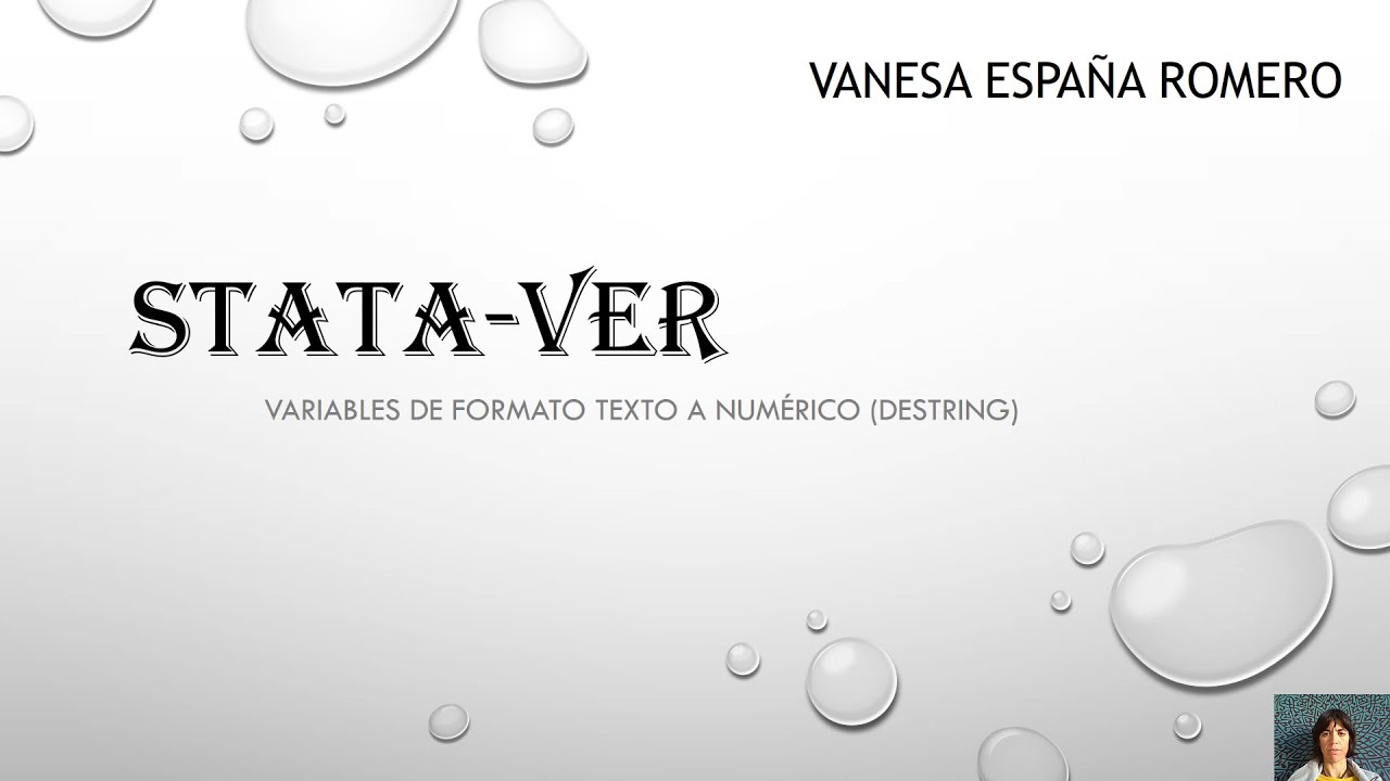 Stata: Variable de formato texto a numérico (destring) - YouTube