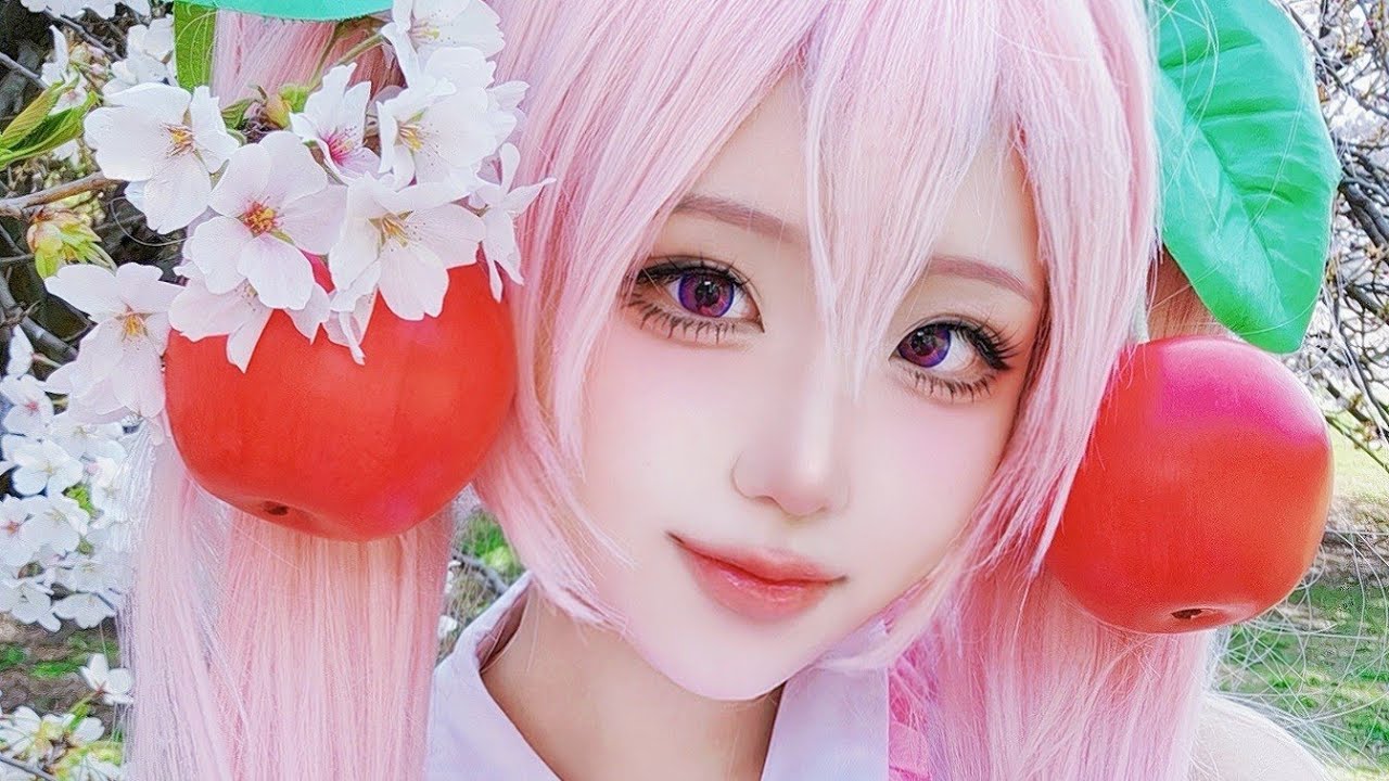 🌸사쿠라 미쿠🌸 코스프레 메이크업 튜토리얼 Sakura Miku Cosplay Makeup Tutorial - YouTube
