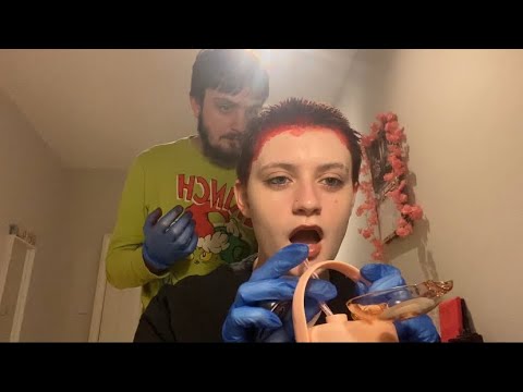 ASMR- dying my hair red (fail) - YouTube
