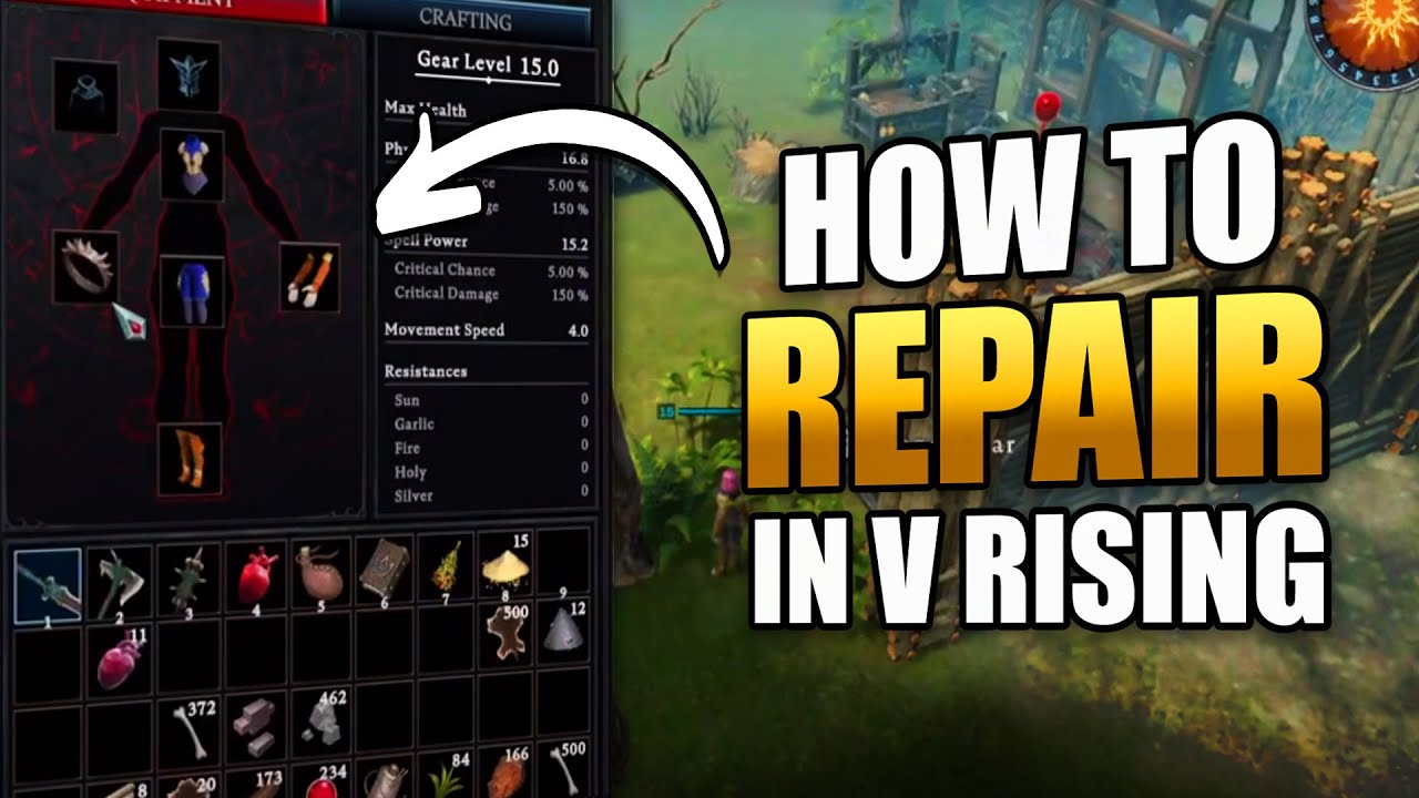 HOW TO REPAIR YOUR ARMOR IN V RISING - YouTube